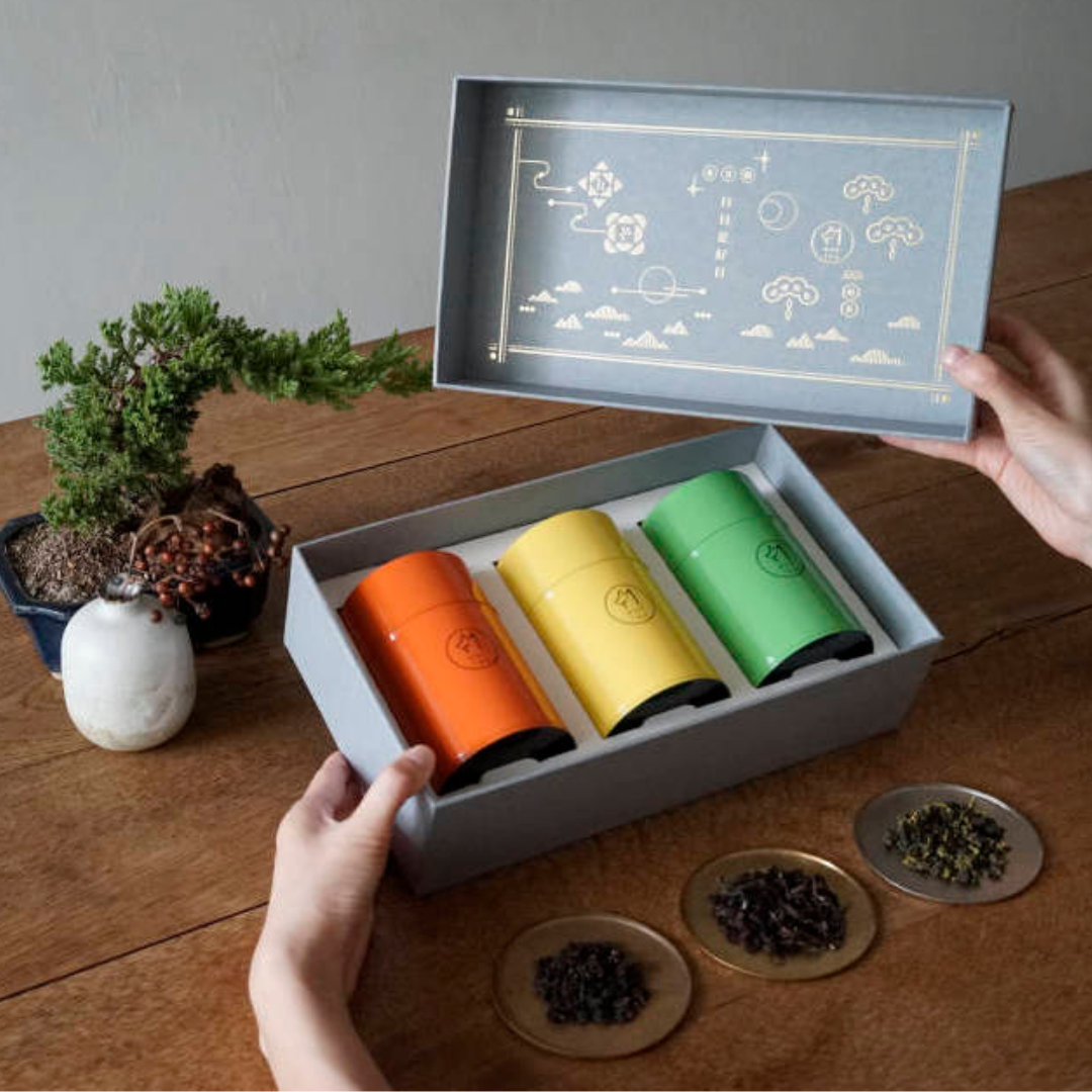 Premium Tea Gift Set - Trio Canisters Delivery in Taiwan | On GiftGood