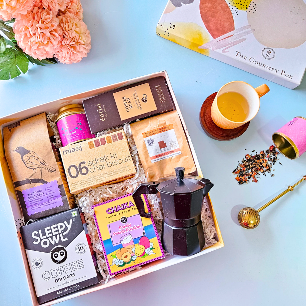 Brew Lovers Tea & Coffee Gift Hamper Delivery in India | On GiftGood